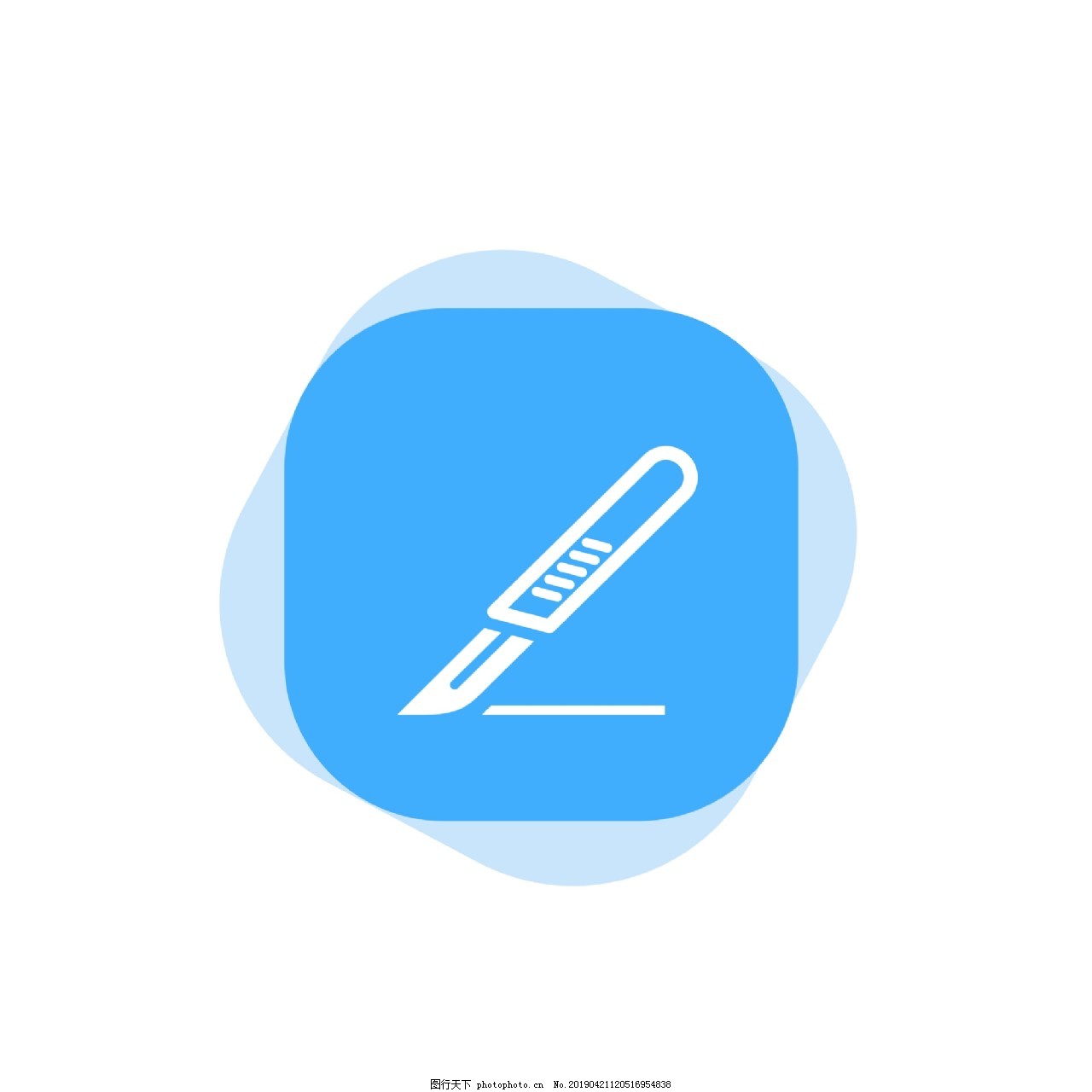 扁平化手术刀图片_图标元素_设计元素-图行天下素材网