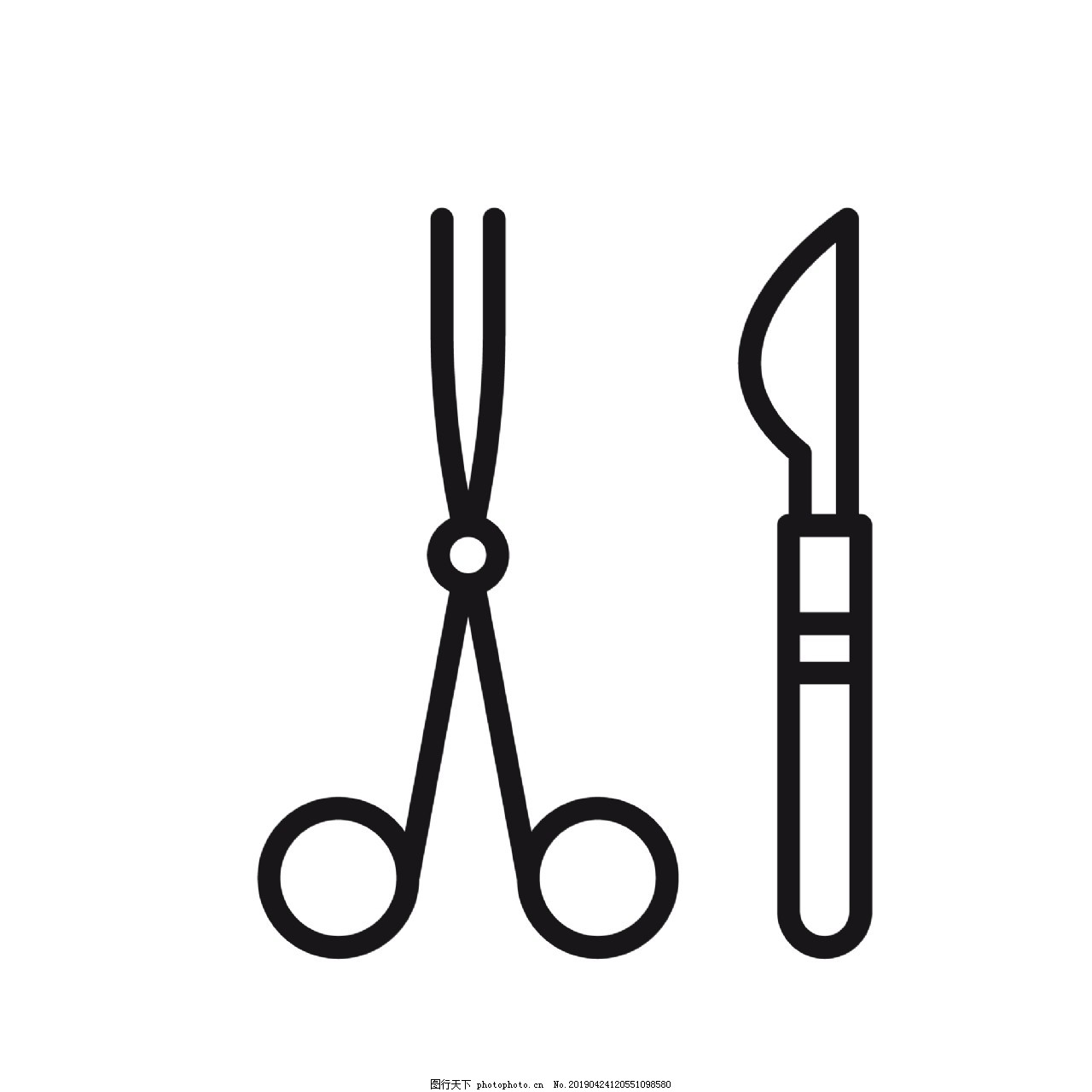 手术刀图标图片_图标元素_设计元素-图行天下素材网