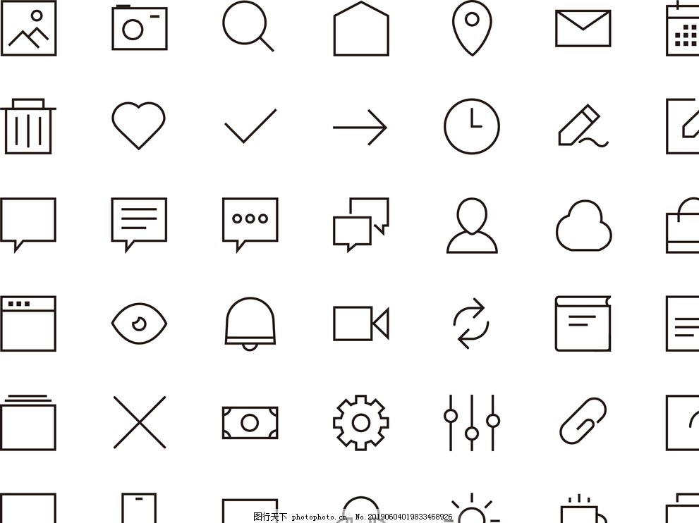 一套实用icons图片_标识_LOGO标识-图行天下素材网